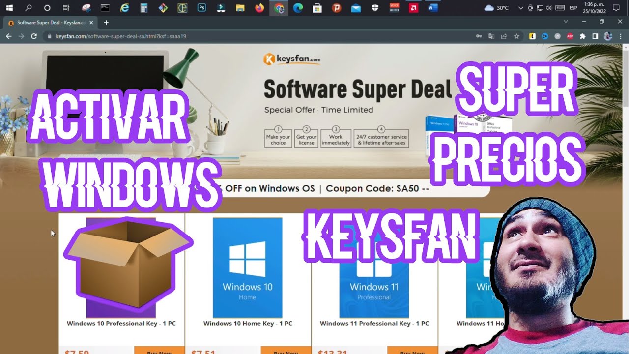 ACTIVAR WINDOWS 10 Y 11 CON LOS SUPER DESCUENTOS DE KEYSFAN😎😱👍 - YouTube