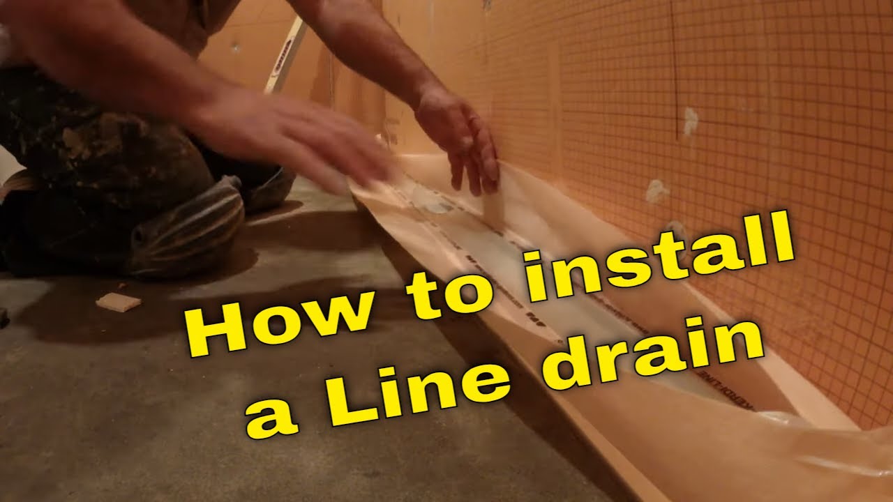 How to install a linear drain step by step - YouTube