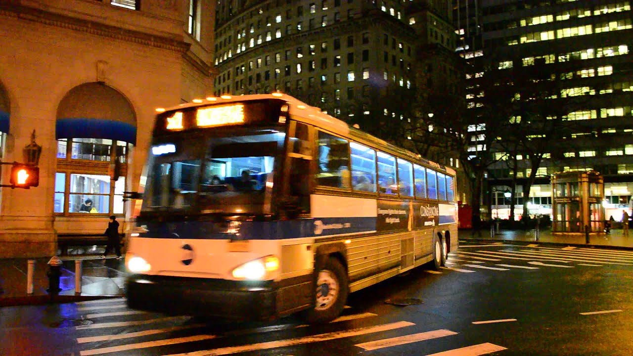 MTA New York City Bus 2013 MCI D4500CT 2296 & 2001 MCI D4500s 2773 ...