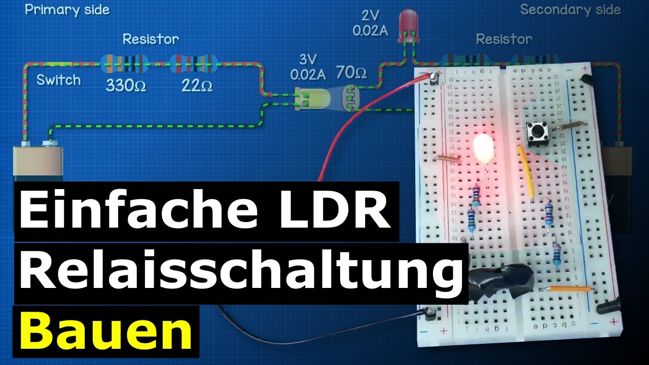 LDR- und LED-Schaltungsdesign - Halbleiterrelais - YouTube