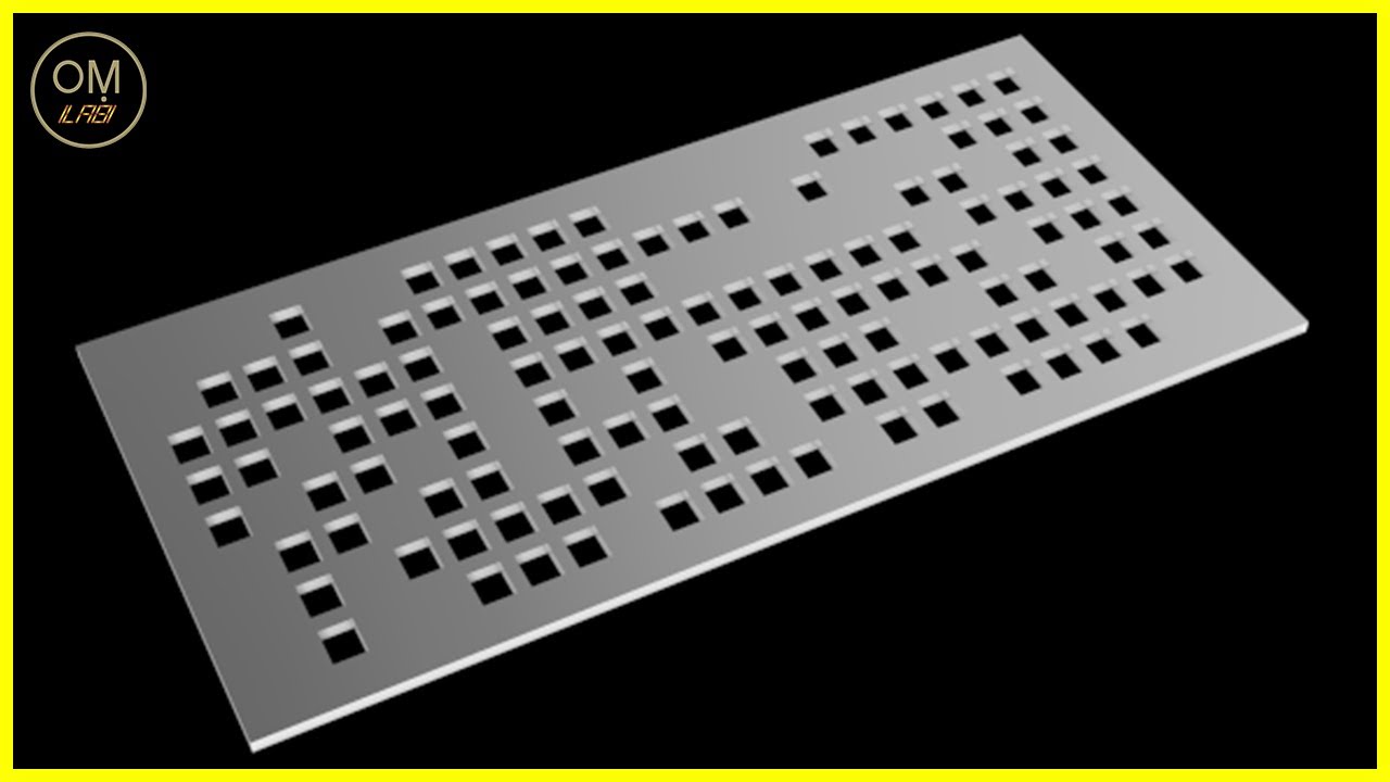 CNC, laser cut panels in grasshopper OM.LAB Quick Examples Video#2 ...