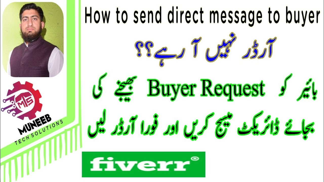 How To Send Direct Message To Buyer On Fiverr | How To Send Buyer ...