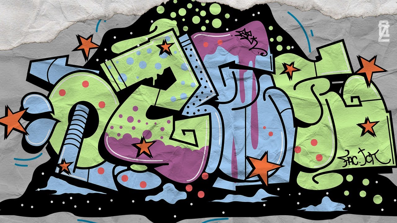 DIGITAL GRAFFITI WITH ADOBE ILLUSTRATOR | OZEEFROZ - YouTube