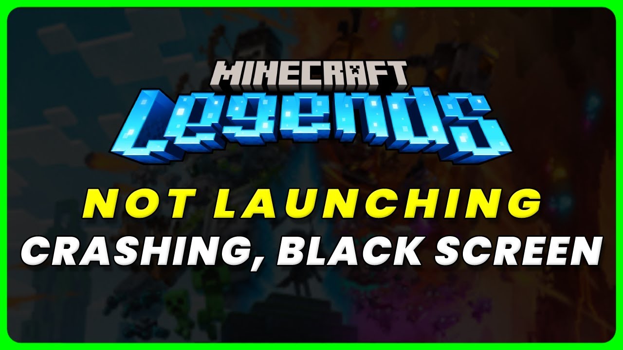 How to Fix Minecraft Legends Crashing, Won't launch, Freezing ...
