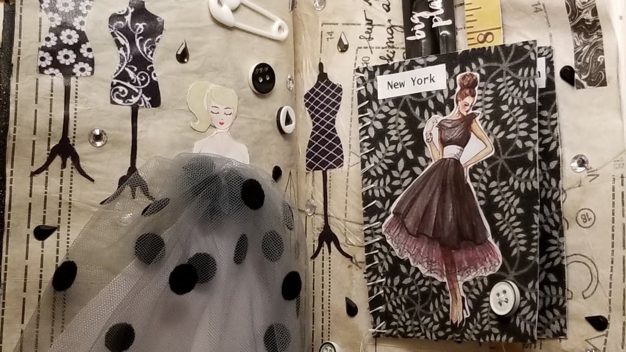 Junk journaling on a budget: Stitches - YouTube