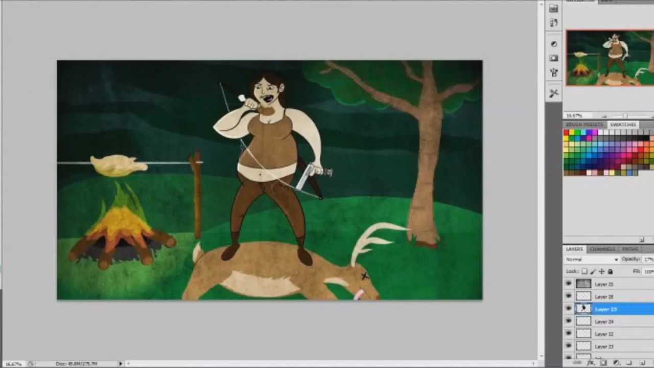 Tomb Raider - Drawing Fat Lara Croft - YouTube