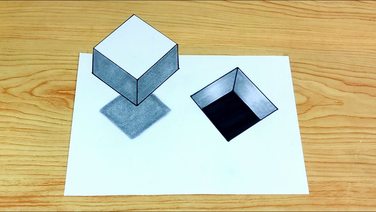 How to draw optical 3d illusion || Trick Art || tutorial video for ...