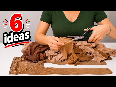 6 Amazing Old Pantyhose Ideas! Don't Throw Them Away—Upcycle Them! ♻️🥰