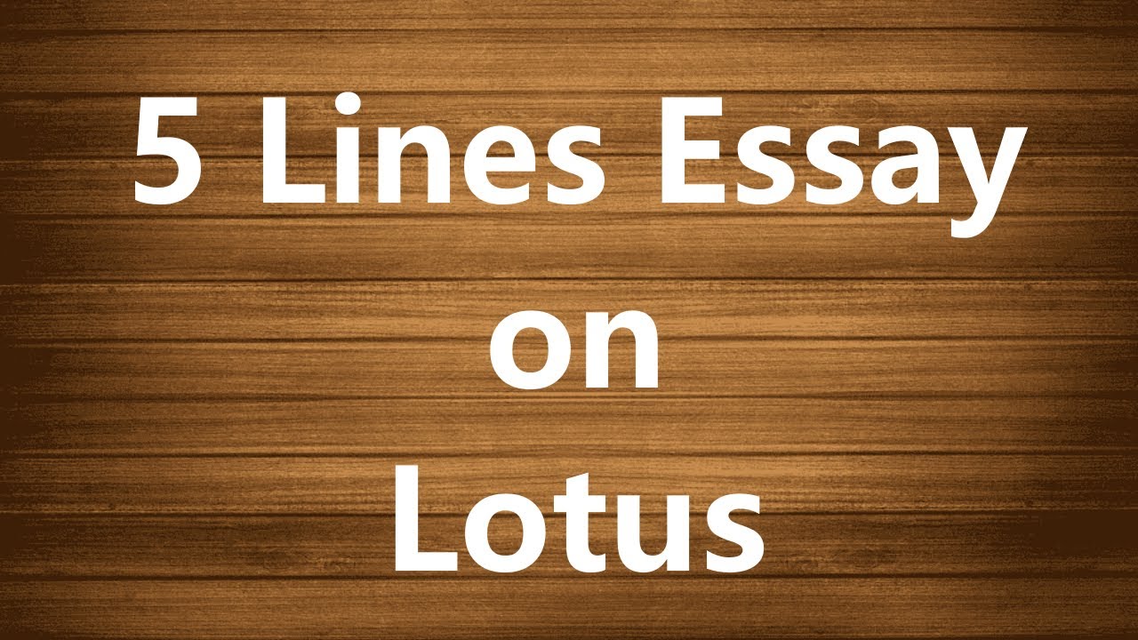 5 Lines on Lotus in English || 5 Lines Essay on Lotus || Short Essay on ...