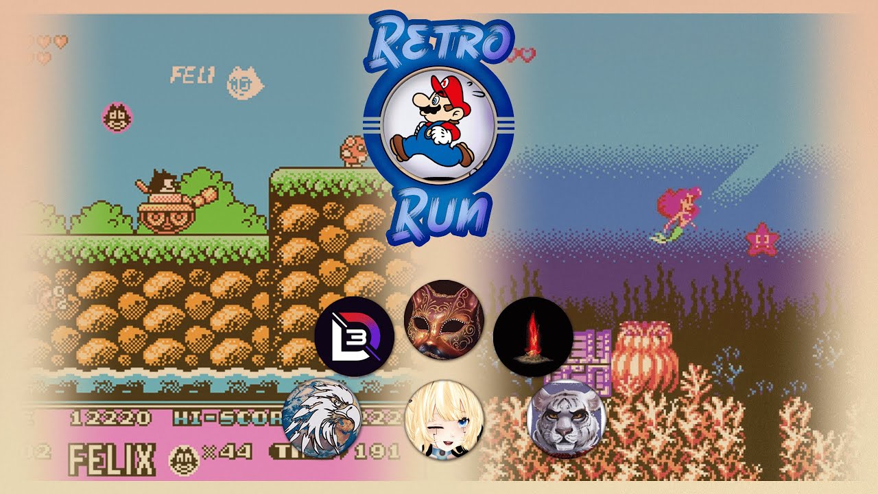 RetroRun №2 "Little Mermaid" и "Felix the Cat" - YouTube