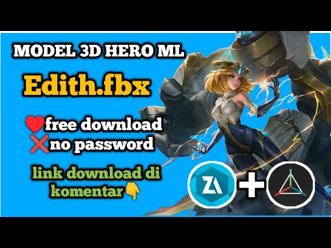 Model 3D Edith mobile legend|free download|prizma3D - YouTube