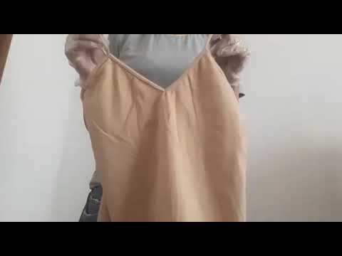 Blusas de tirantes cuello en V marca Shasa 100% nylon, Unitalla.