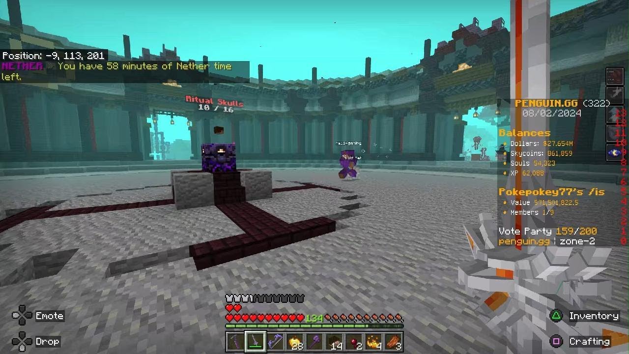 Nether Resource collection and a Titan sb737 penguin.gg Day 23/30 - YouTube