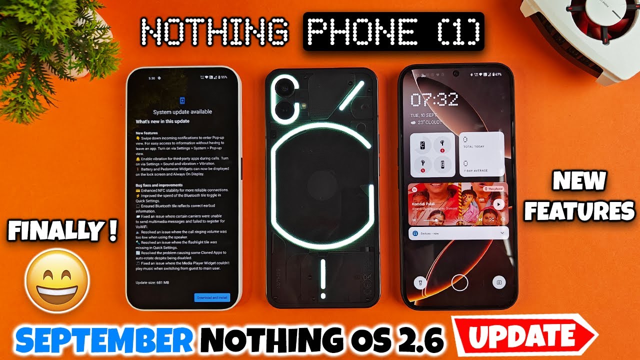 Nothing Phone (1) Receives September Nothing OS 2.6 Update with New ...