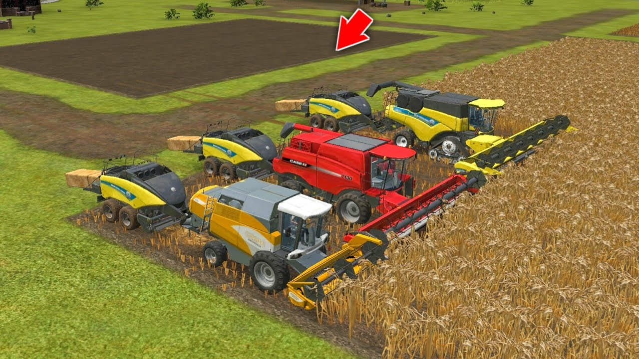 Making Bales with Mini , Midium & Mega Harvester in Fs 16 | Fs 16 ...
