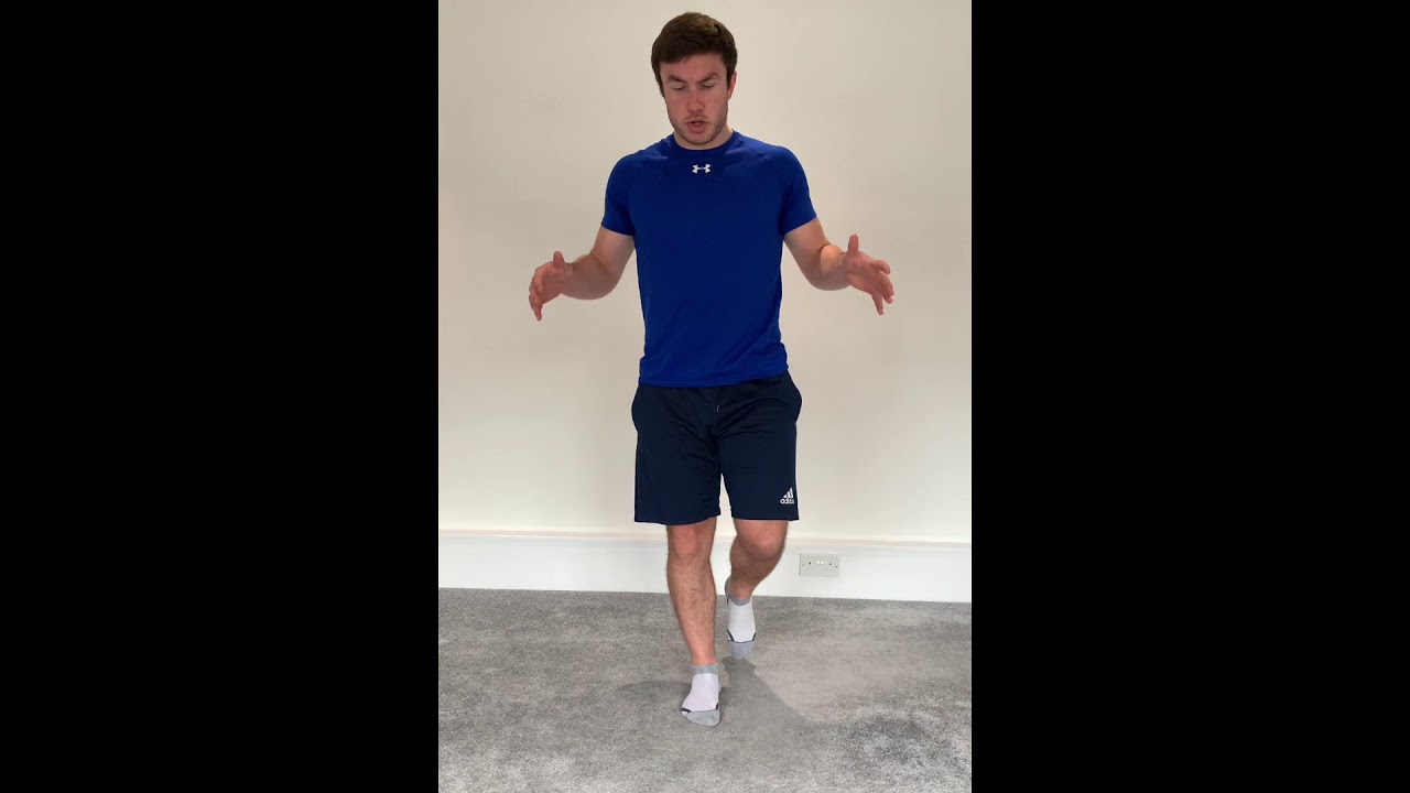 Single Leg Stand Clock Exercise - YouTube