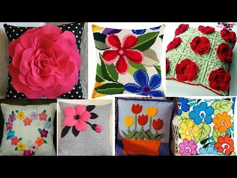 Beautiful and easy kushan cover designs | Crochet, applic work and hand ...