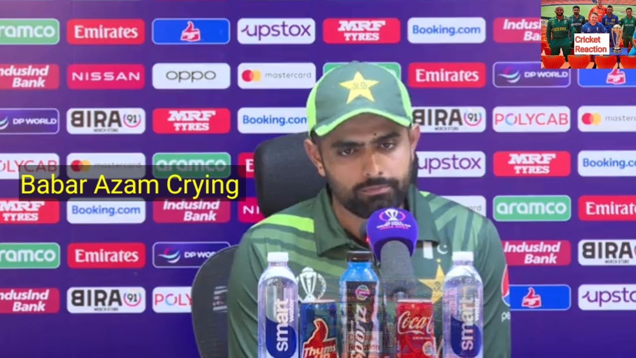 Babar Azam Crying In Press Conference | Sad Moments | Broken Hearted ...