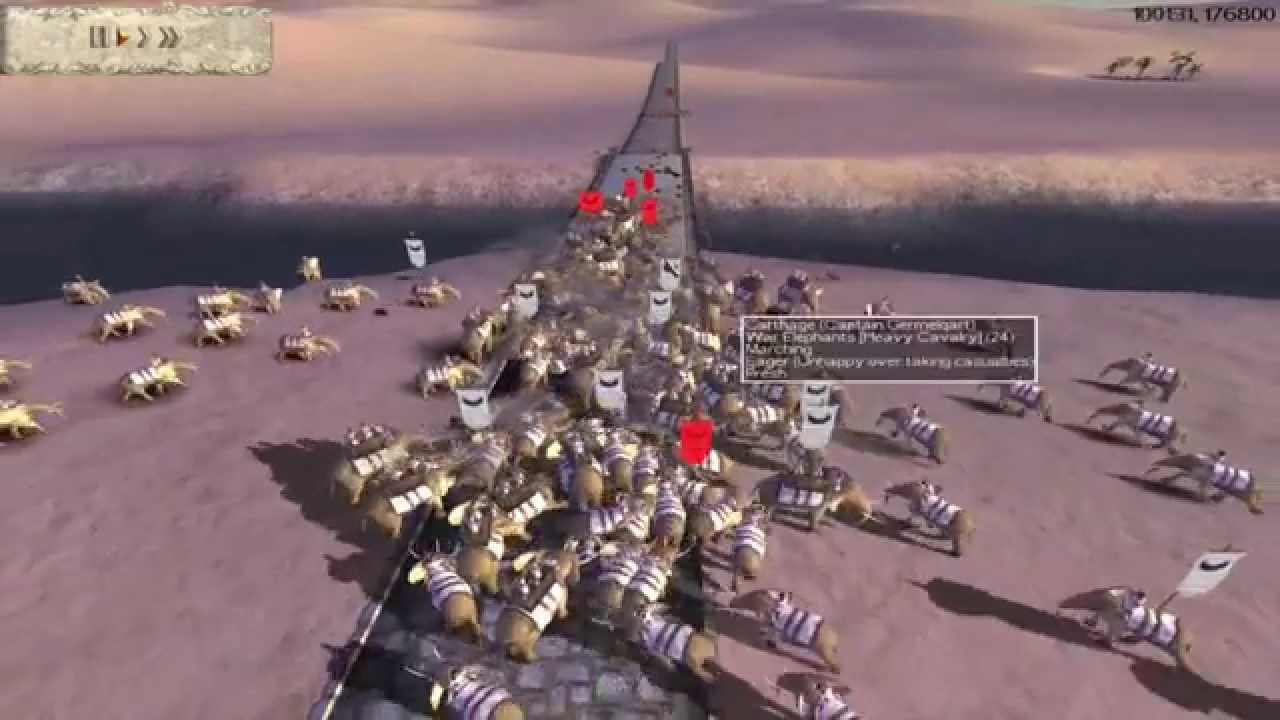 Rome Total War: Pigs vs Elephants - YouTube