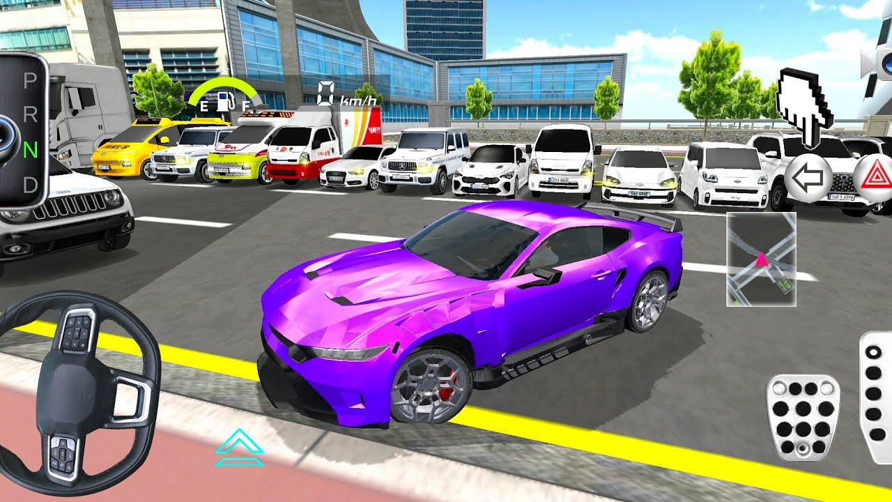 New Purple MustangGT For Parking - 3d Driving Class android game play ...