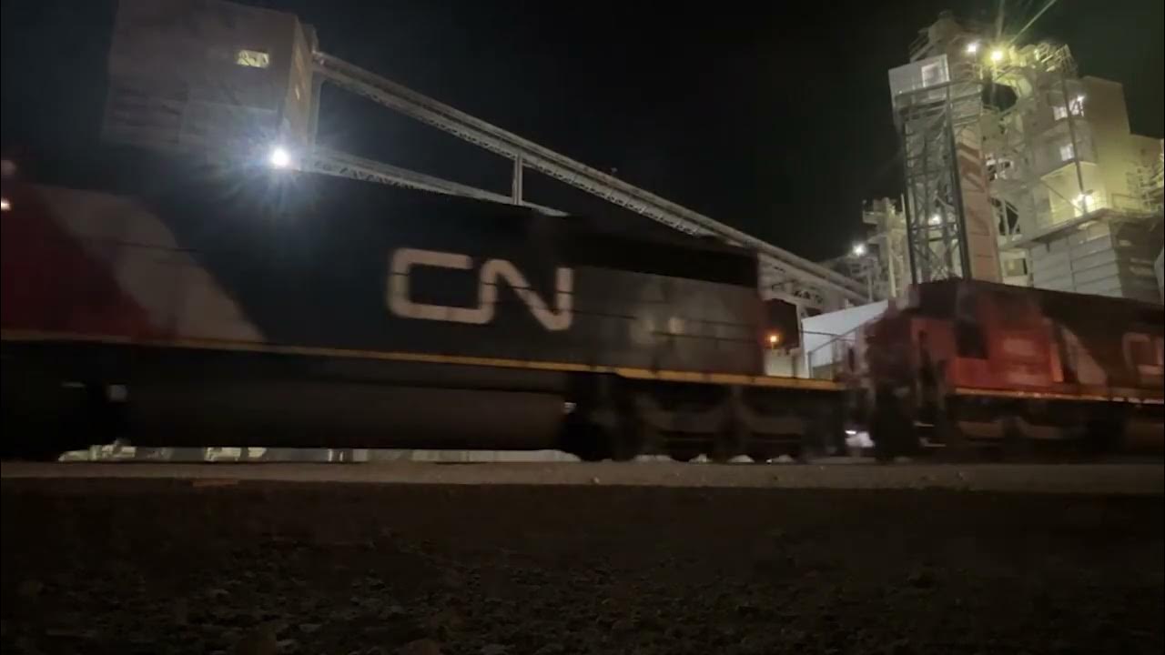 IC #6254, DMIR #405 & IC #6256 on CN Ballast Train - August 7th, 2024 - YouTube