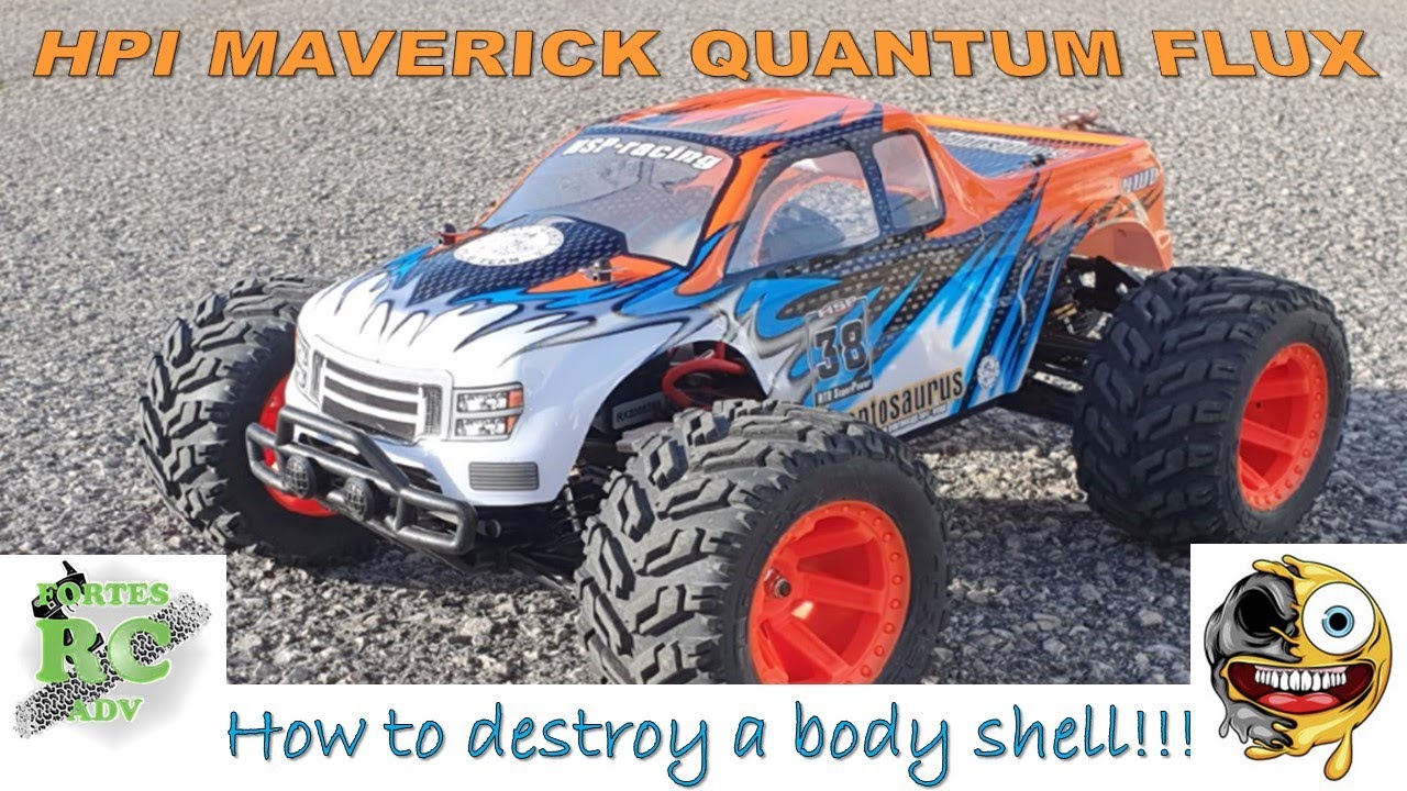How to destroy a body shell - HPI Maverick Quantum FLUX - YouTube