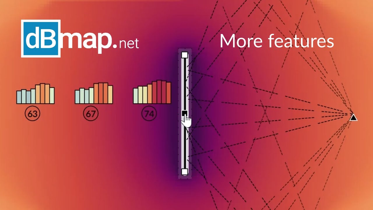 More features of dBmap.net Noise Mapping Tool - YouTube