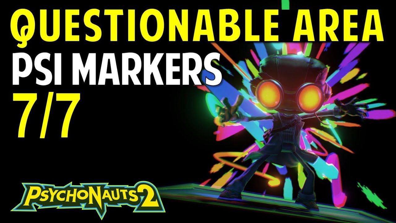 Questionable Area: All PSI Challenge Markers Locations | Psychonauts 2 ...