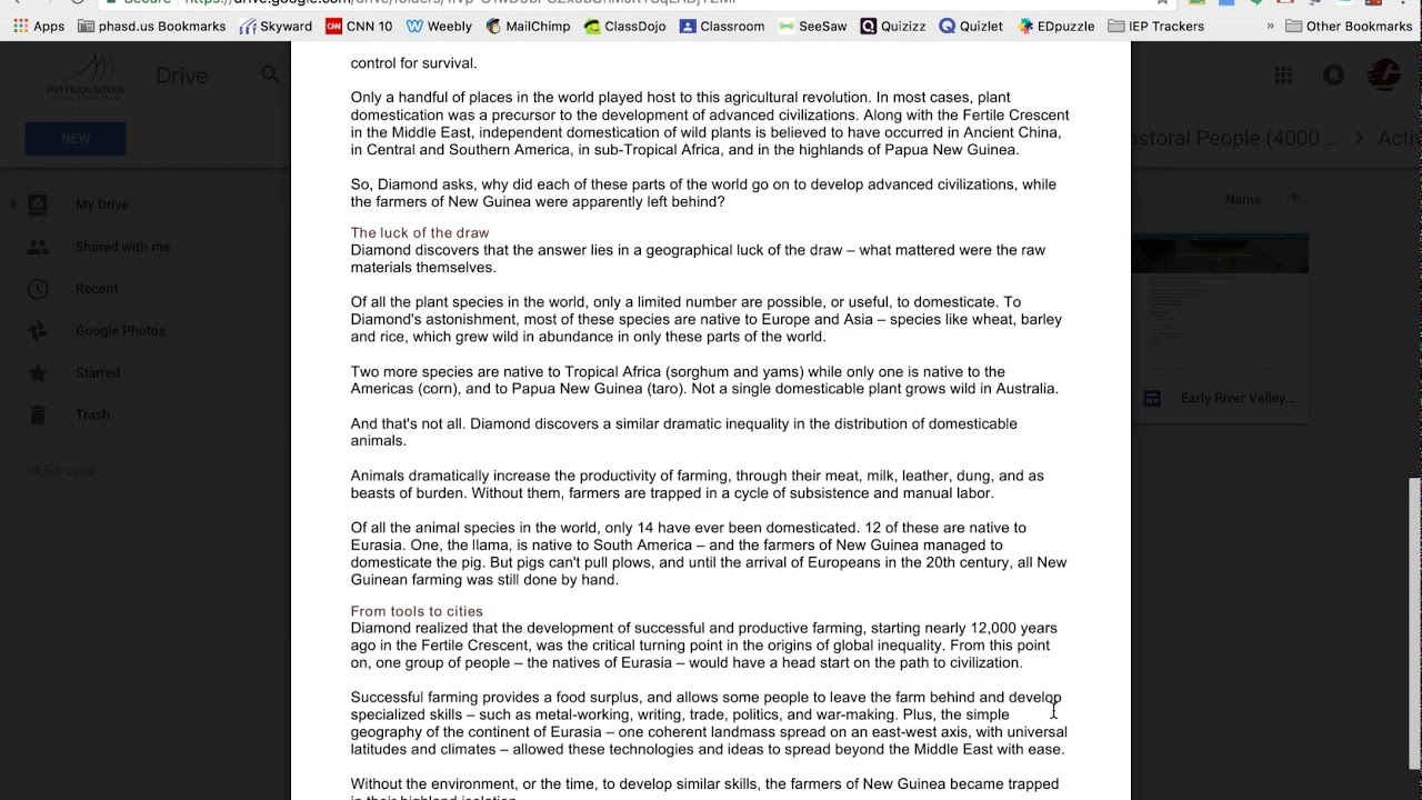 Jared Diamond and the Theory of Geographic Luck Read Aloud - YouTube