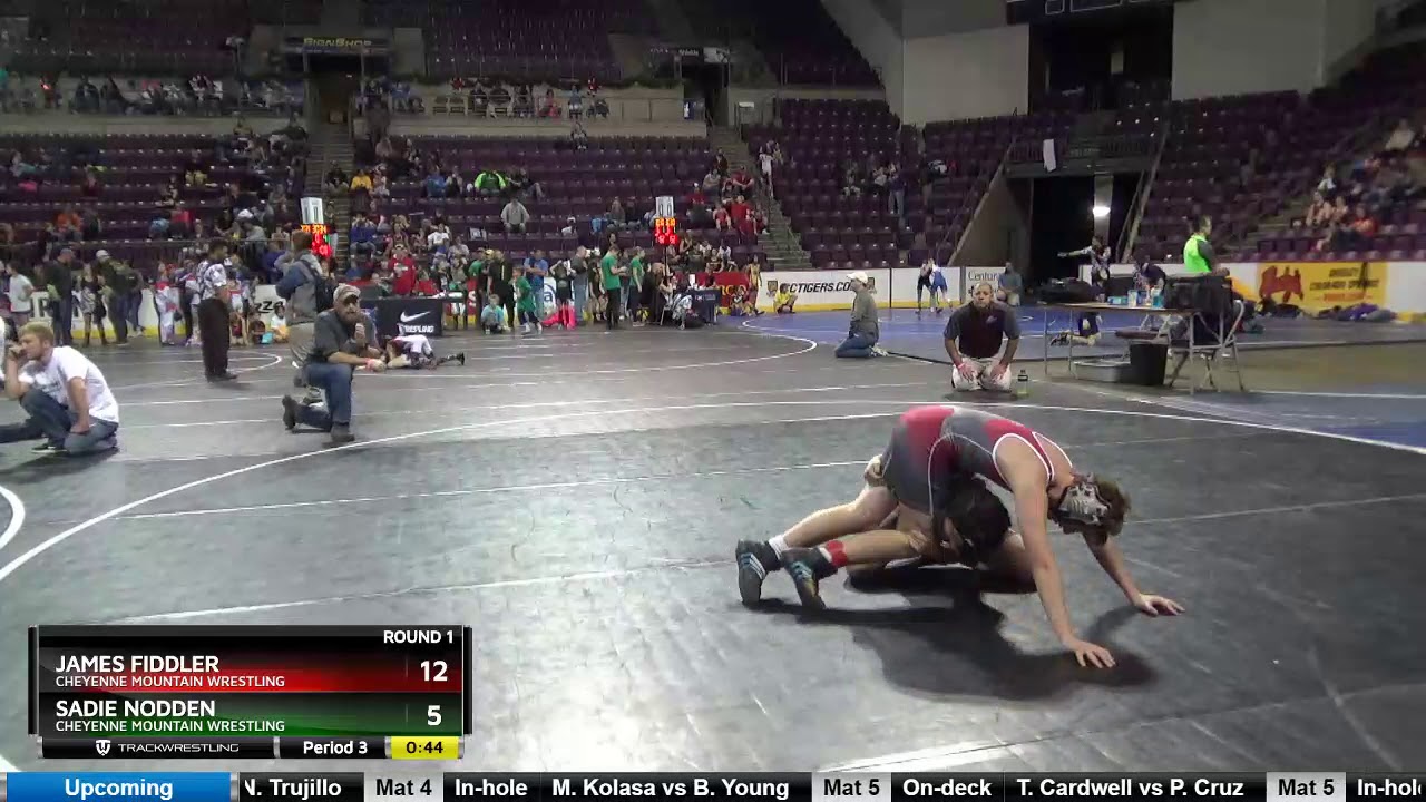 Ms Tb 115-119 Sadie Nodden Cheyenne Mountain Wrestling Vs James Fiddler ...