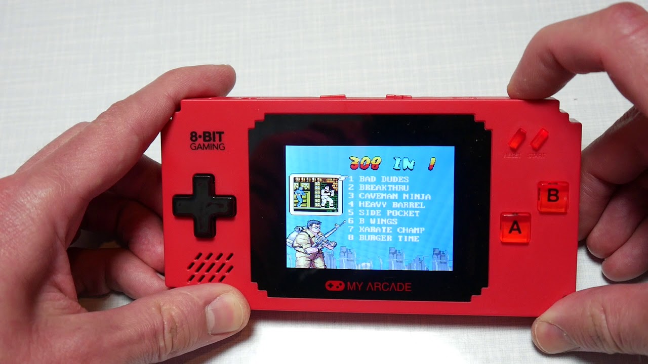 Pixel Player 8 Bit Retro Handheld von Data East mit 308 Spielen für 25 ...