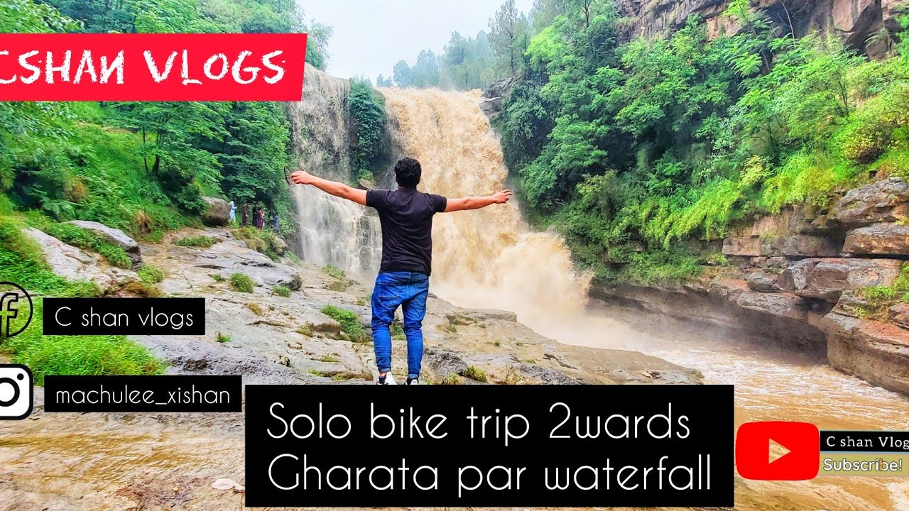Bike trip to Garata par Waterfall azad kashmir | Heavy rainfall | Vlog ...