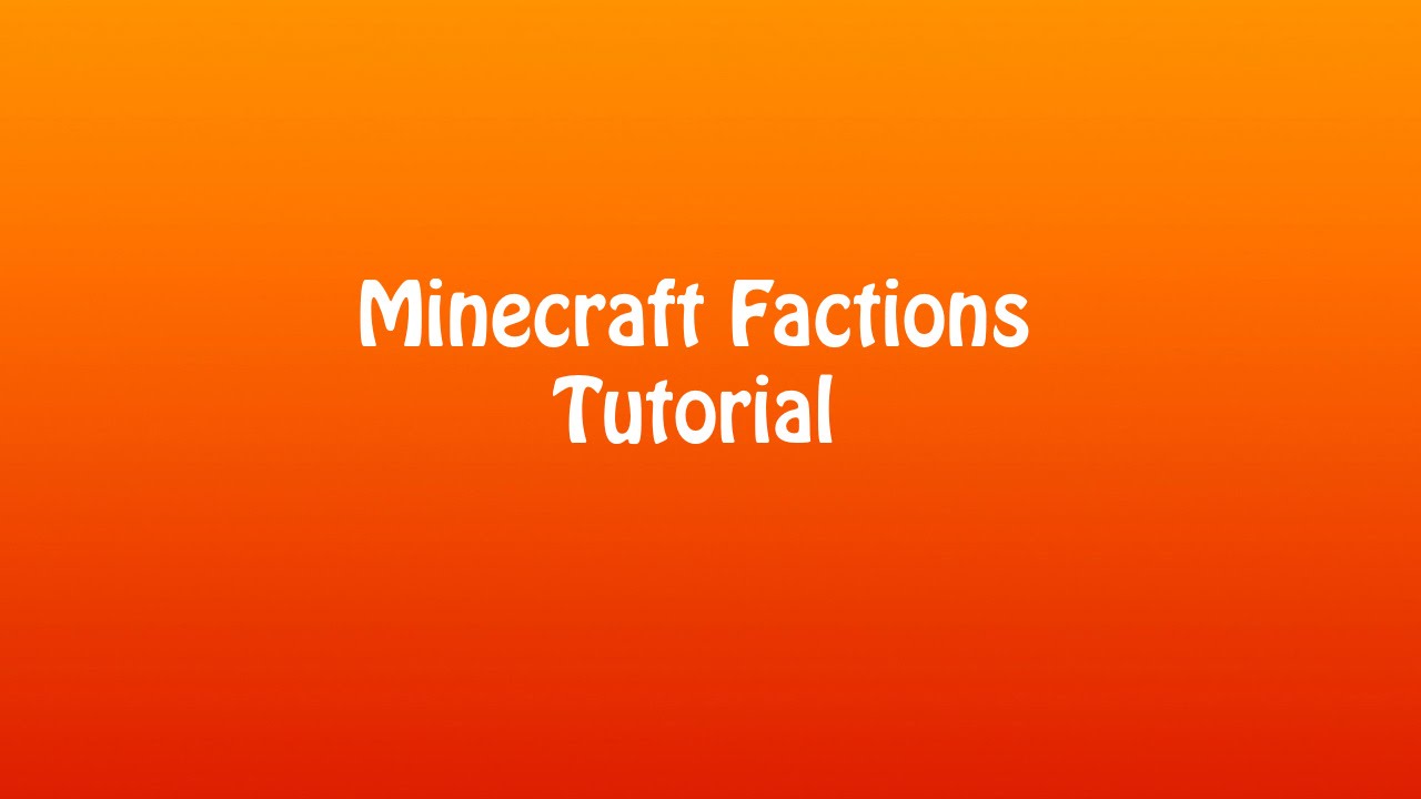 MINECRAFT FACTIONS TUTORAIL | HOW TO GEN WALLS - YouTube