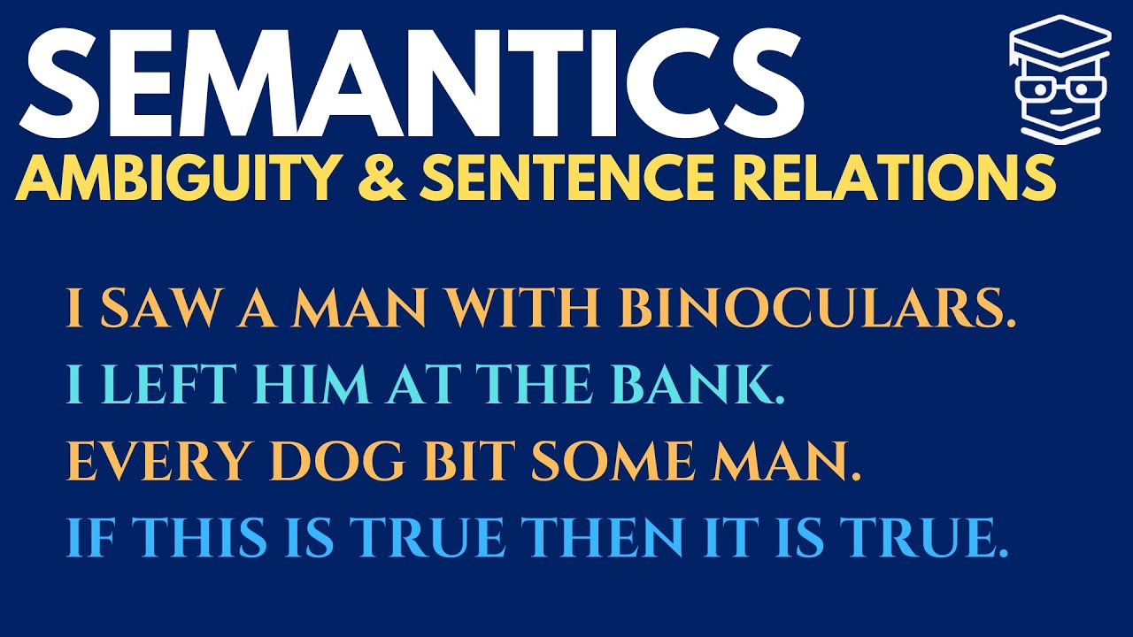 Ambiguity and Sentence Relations - YouTube