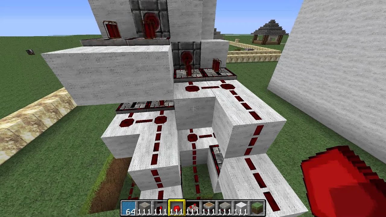 Minecraft Piston Elevator [Tutorial] [HD] - YouTube