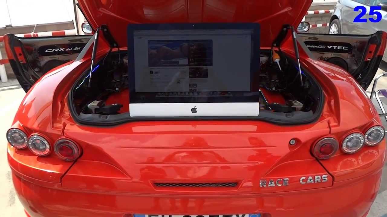 Honda CRX Tuning Meeting - Cabrio Hi Tech - Red Race Car : Video - YouTube