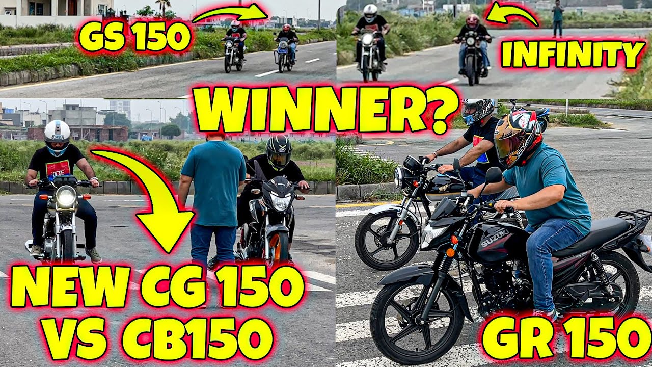 New CG 150 Vs All 150 Category Bikes - YouTube