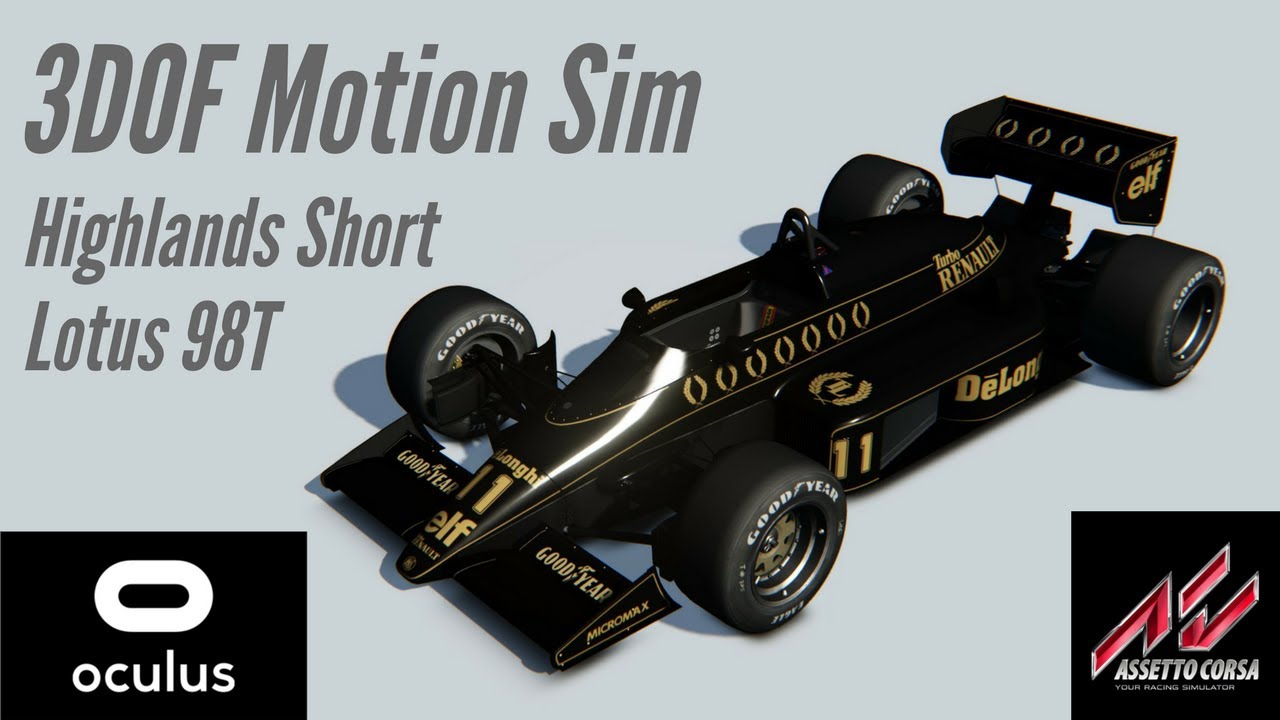 3DOF Motion Sim - 1500HP F1 Car on Cobblestone - YouTube