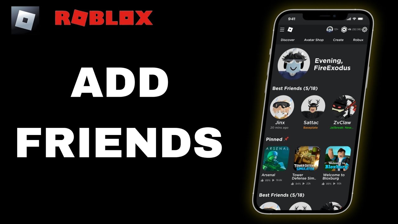How To Add Friends On Roblox App - YouTube