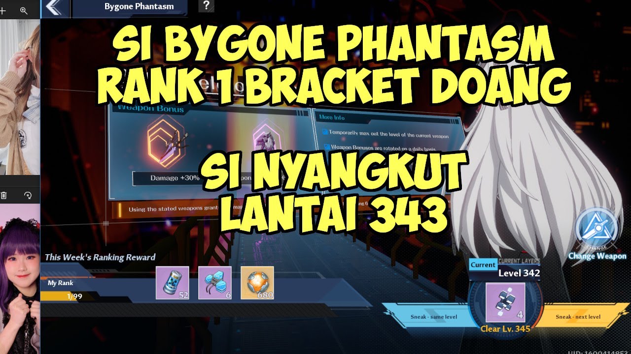 Bygone Phantasm nyangkut lantai 343 | GB event dan World Boss yuk! Si Rank 1 tapi bracket doang ...