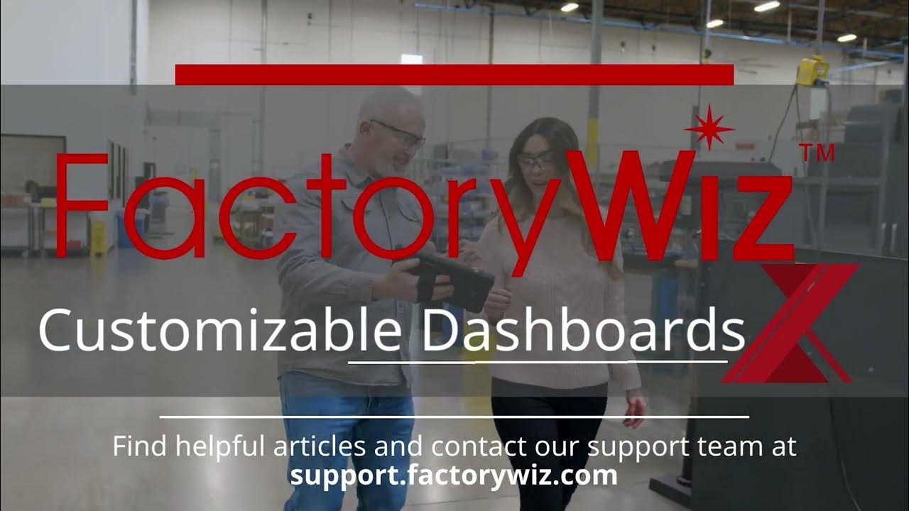Customizable Dashboards for FactoryWiz Machine Monitoring - YouTube