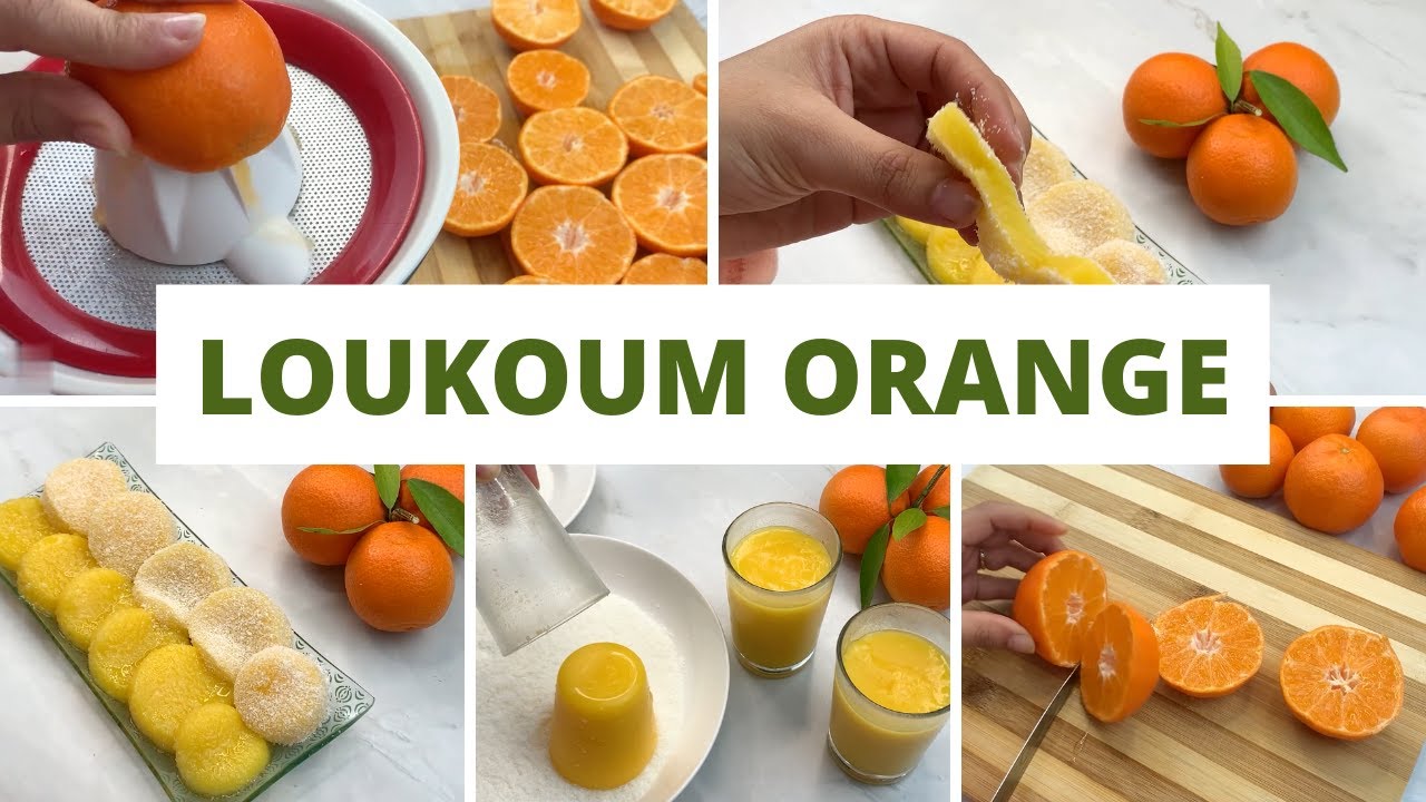 Loukoum Turc ou Dessert à l'orange sans gélatine / Turkish Delight or ...