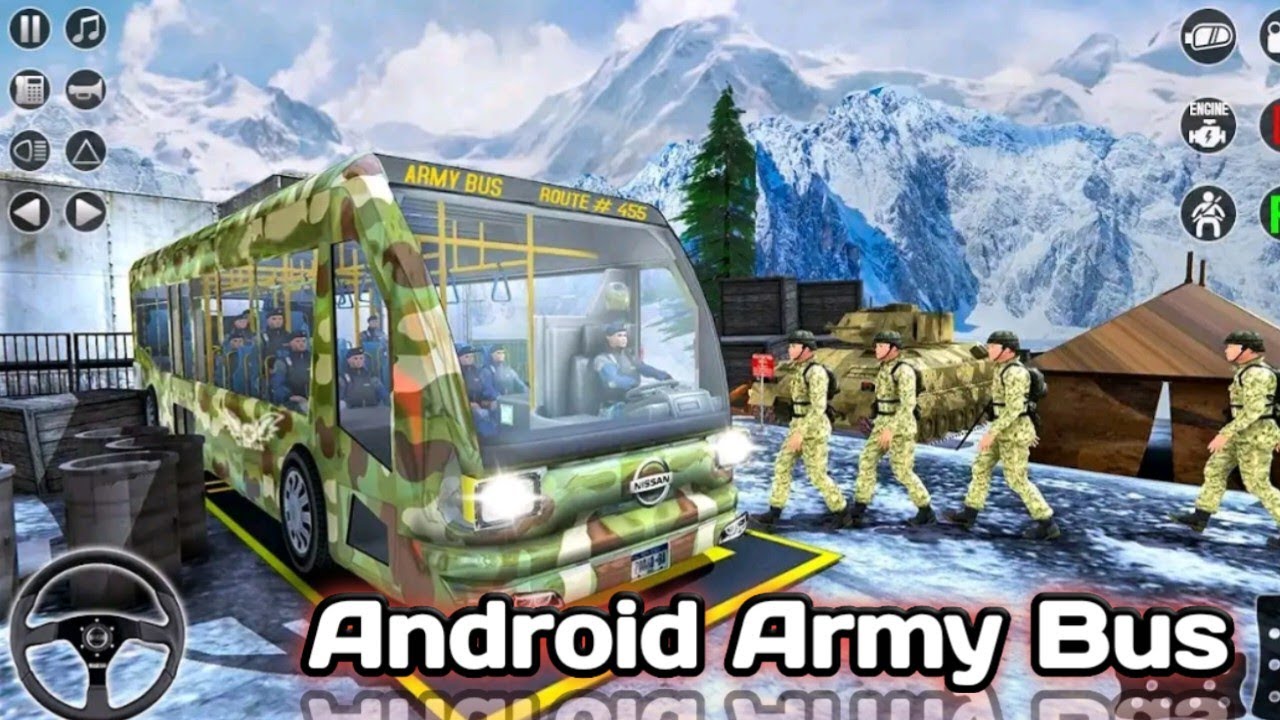 New Army Bus Transport simulator - Bus simulator Android Gameplay - YouTube