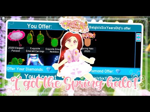 I Got The SPRING HALO 2020! Royale High TRADING! - YouTube