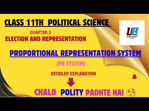 Proportional Representation PR System chapter 3 Election and ...