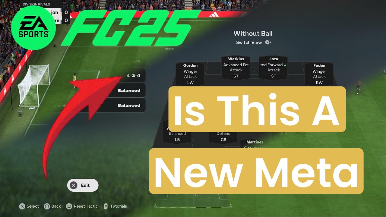 EA FC 25 New Meta Custom Tactics Insane Attacking 424 To 442 Break ...