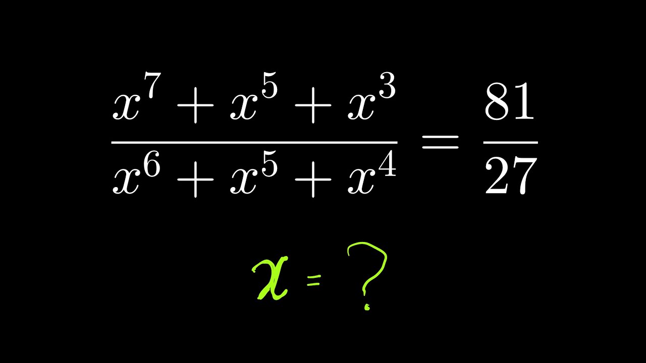 France math Olympiad can you solve it? - YouTube