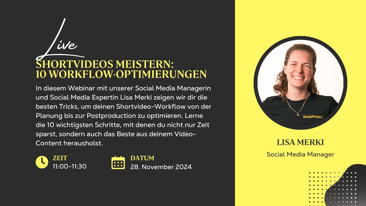 Shortvideos meistern: 10 Workflow-Optimierungen von Planung bis ...