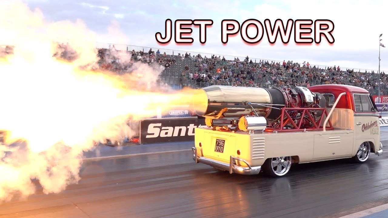 OKLAHOMA WILLY JET BUS - 4850 LBS OF THRUST - 10.62 @ 154MPH - YouTube