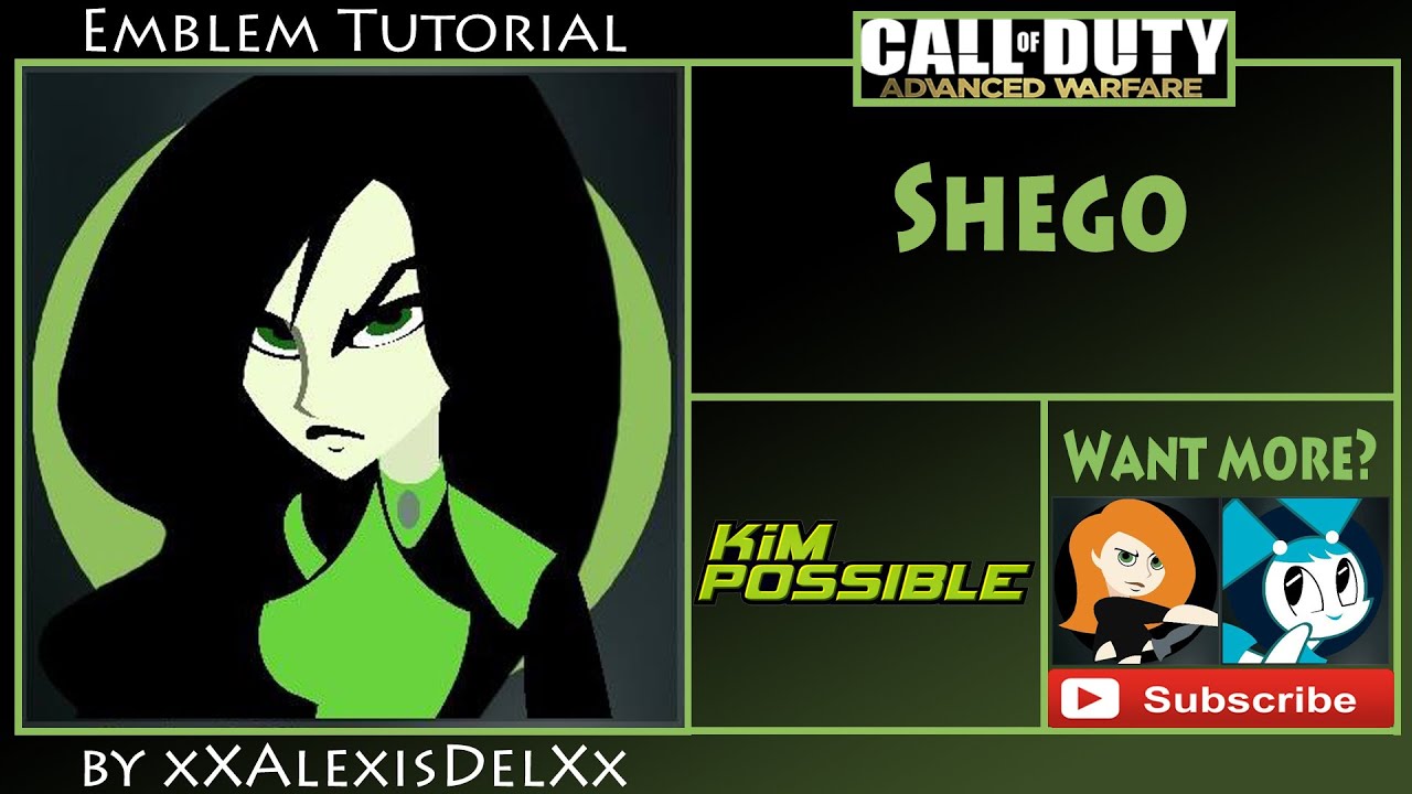Advanced Warfare - Emblem Tutorial - (Kim Possible) SHEGO - YouTube